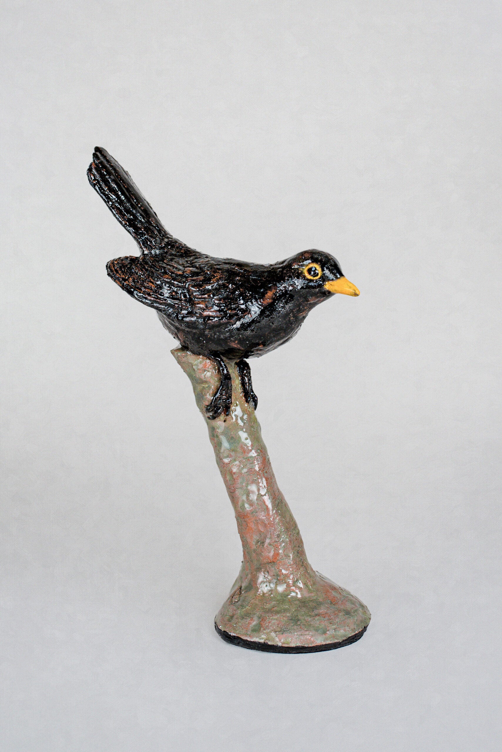 Black Bird On Post by Rachel Slade – Ludgate Gallery