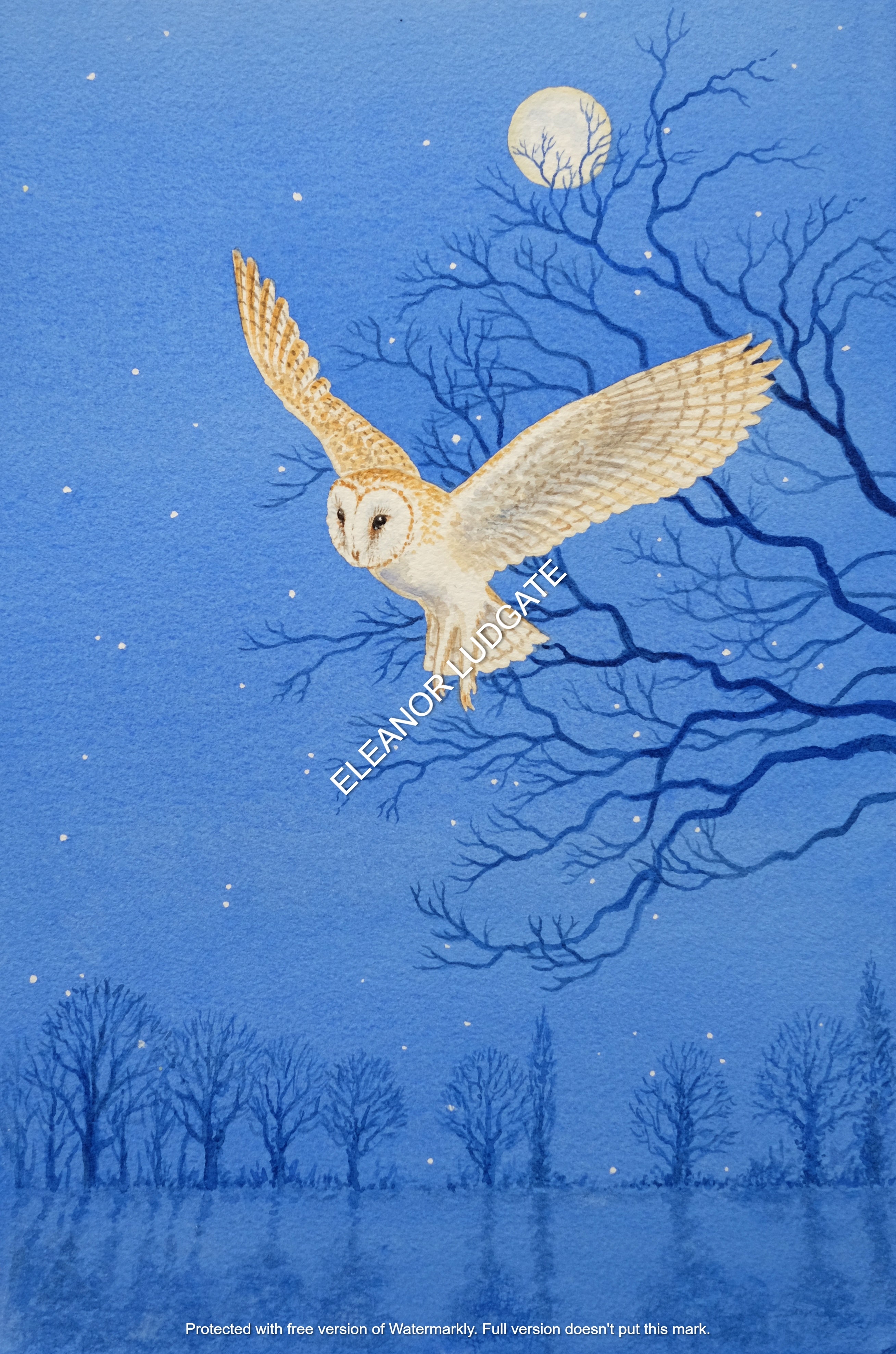 Hunting By Moonlight Original painting – Ludgate Gallery