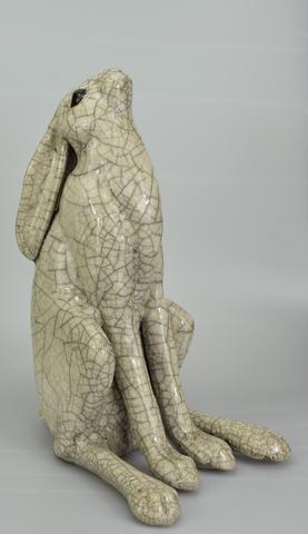 Moongazer Hares Raku Sculpture by Paul Jenkins – Ludgate Gallery